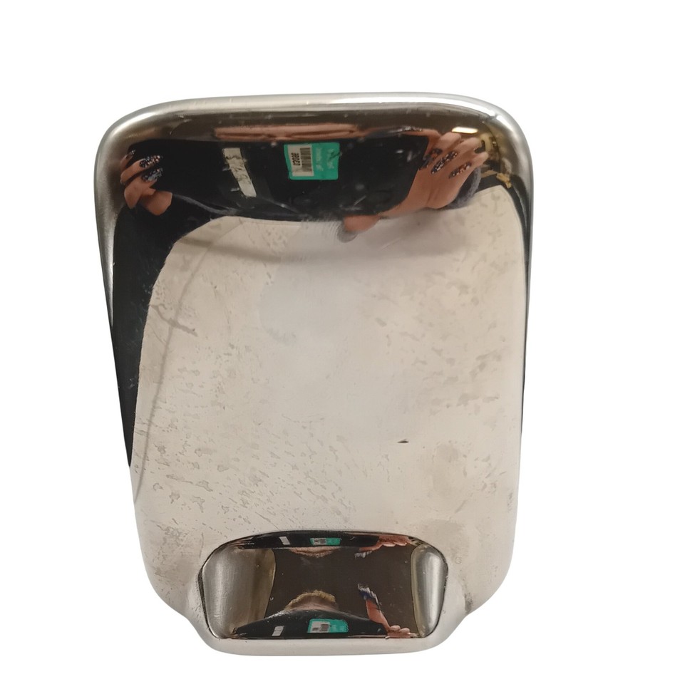 Silver Quartz Desk Clock Roman Numerals Rectangular Case Vintage Look ...