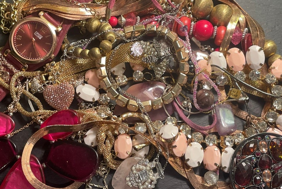 Job Lot Vintage modern Jewellery Costume Bundle Necklaces Bracelets ...