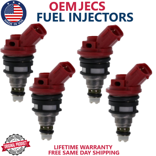 x4 GENUINE JECS Fuel Injectors For 1998 Subaru Impreza 2.5L H4 #16611 ...