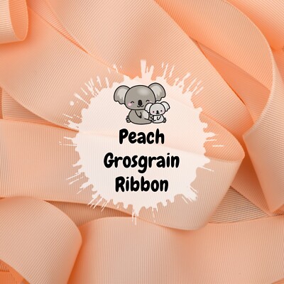 Peach Grosgrain Ribbon - 7 Widths Available From 6mm To 75mm | eBay UK
