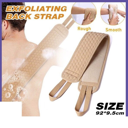 Bath Shower Exfoliating Back Strap Loofah Body Sponge Scrubber Spa ...