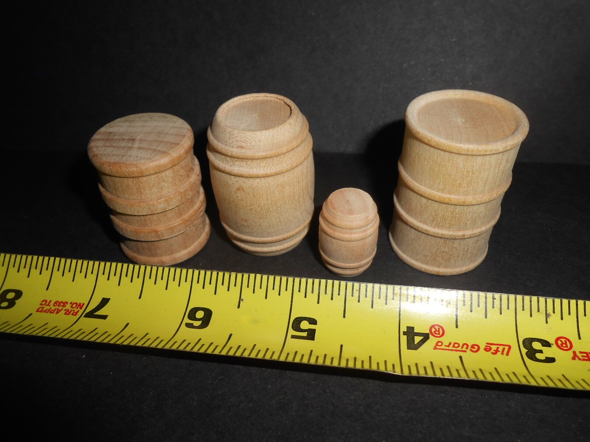 Mini Wood Pickle Barrels