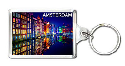 Amsterdam At Night Keyring Souvenir Keychain | eBay UK