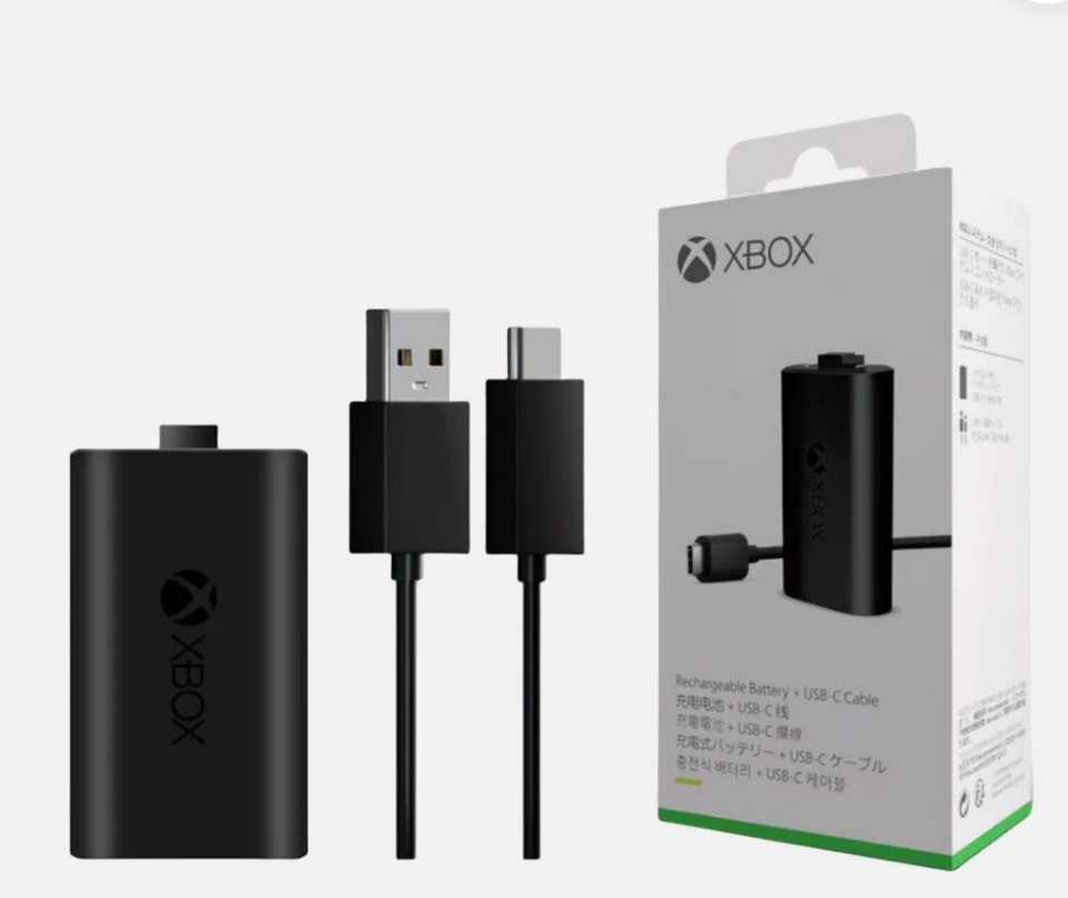 Microsoft Xbox Play & Charge Rechargeable Controller USB-C Cable Kit ...