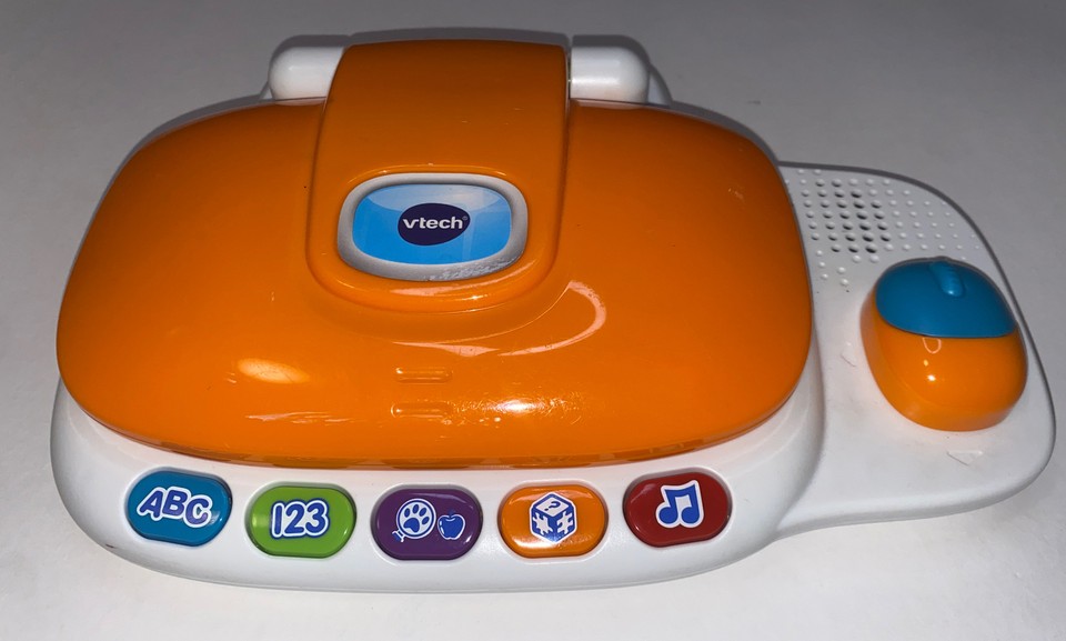 VTech Tote and Go Laptop Orange Preschool Toddler Learning Games Tested ...