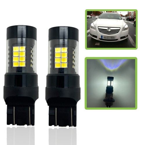 PAIR 580 T20 43x High power LED 10W bulbs 12v w21/5w DRL For Peugeot ...