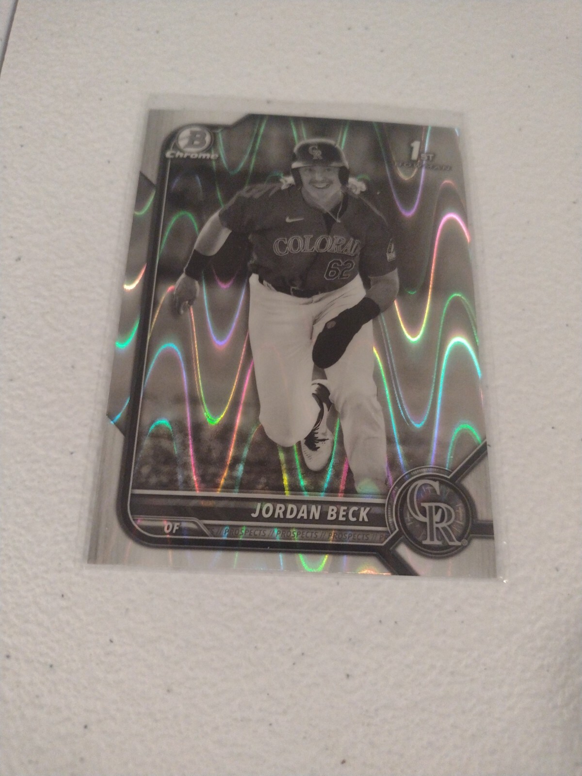 2022 Bowman Chrome Jordan Beck #BDC-34 RAY WAVE Refractor Rockies | eBay