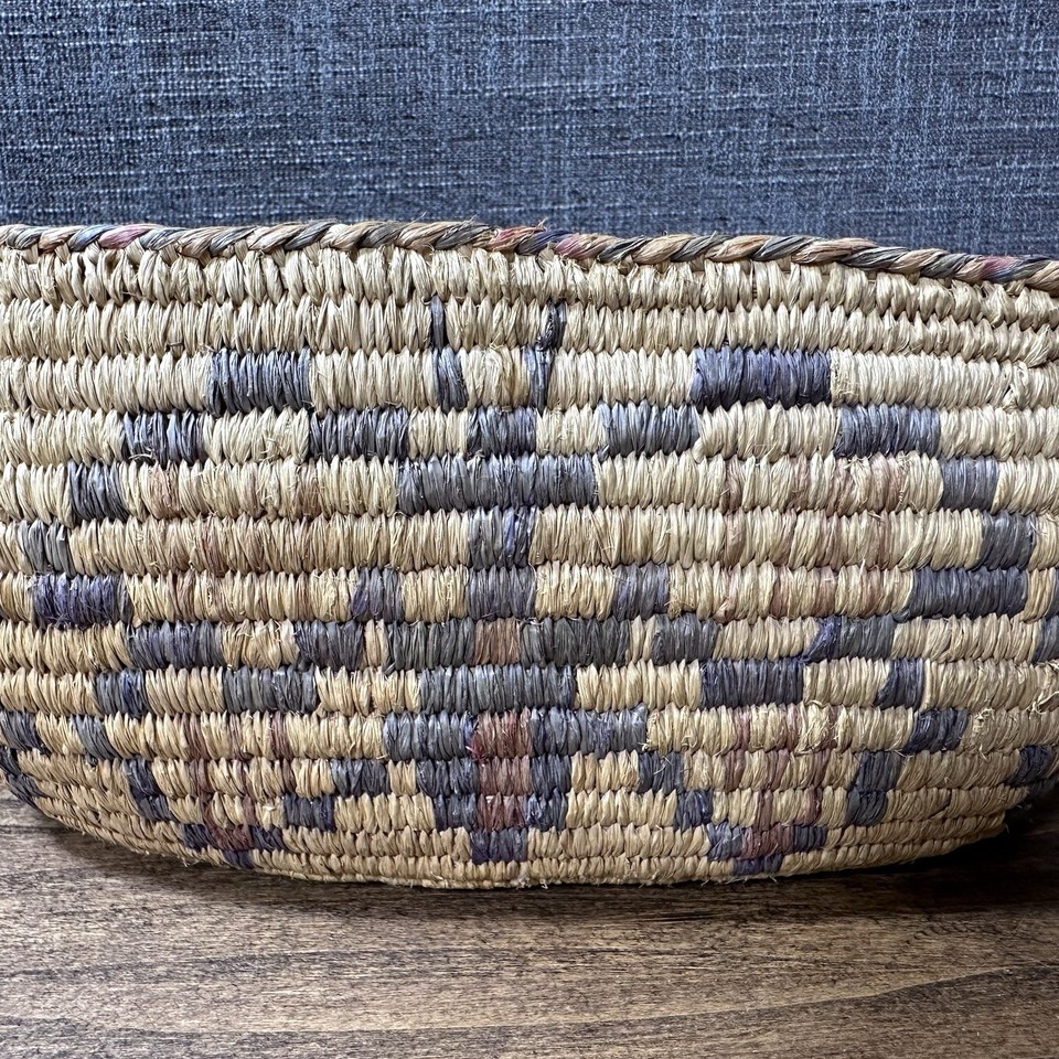 Rare Vintage Native American Indian Butterfly Handwoven Basket Moth ...