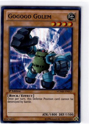Yu-Gi-Oh Gogogo Golem 1st edition Super Rare #NUMH-EN017 | eBay