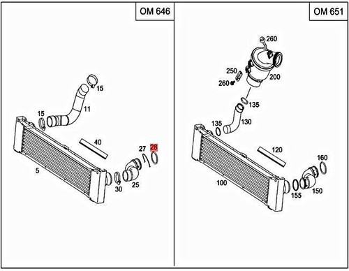 Genuine MERCEDES V251 906 A207 A209 C207 C209 C218 Sealing ring ...