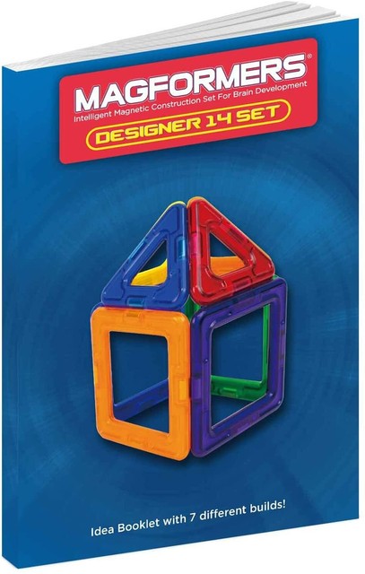 MAGFORMERS Set 14 Pcs. Primary Colors 3yrs Triangles and Squares for ...