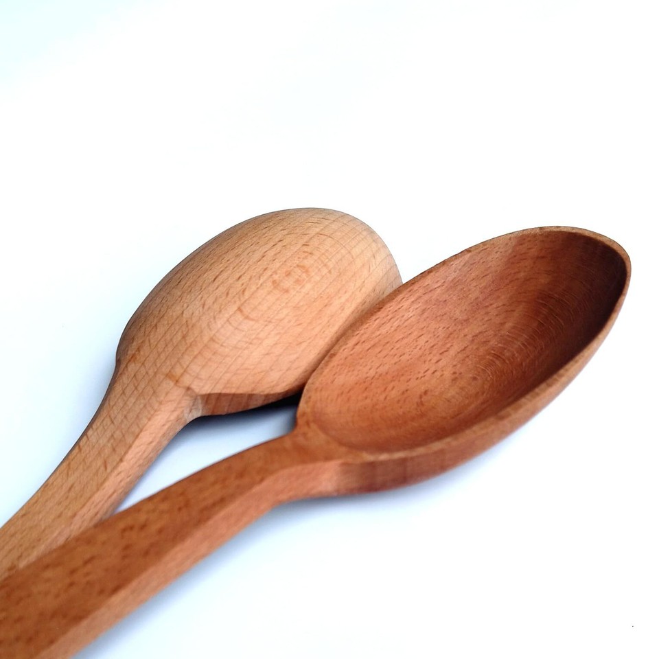 14inch Large Wooden Spoon Heavy Duty Big NonStick Cooking Spoon with a ...