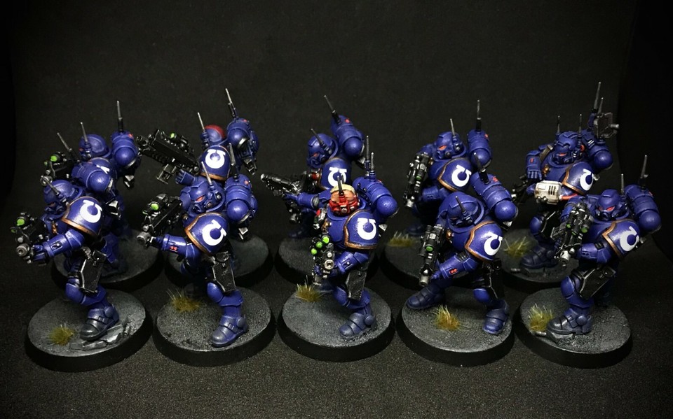 Ultramarines Primaris Infiltrators painted Warhammer 40k Space Marines ...
