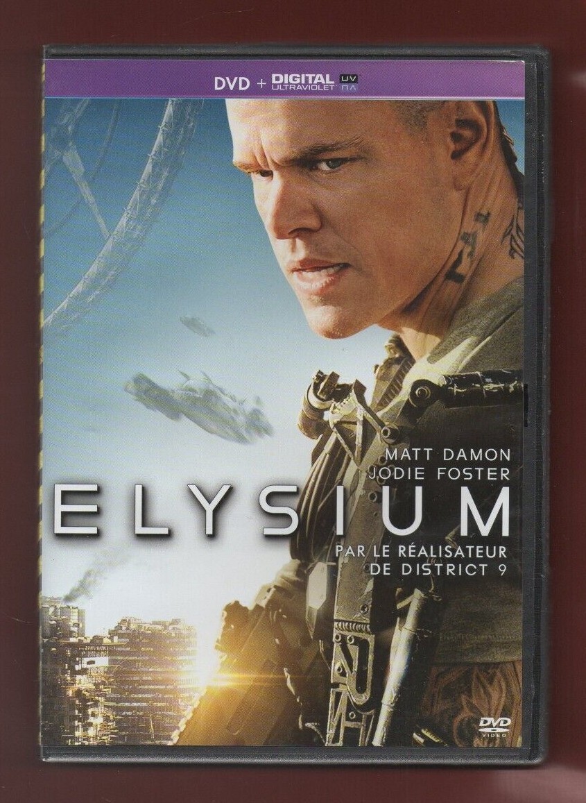 Couverture Du Blu Ray Elysium Elysium En Blu Ray DVD Films