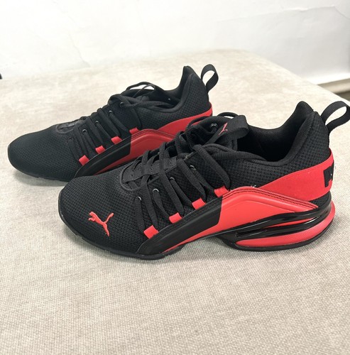 PUMA Men's Axelion Ridge Cross-Trainer Athletic Sneaker Red Black Men’s ...