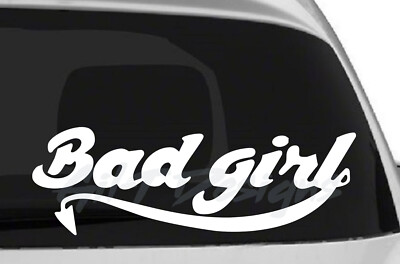 Bad Girl #2 Vinyl Decal Sticker, Naughty, Devil, Slut, Flirt, Sexy, Hot ...