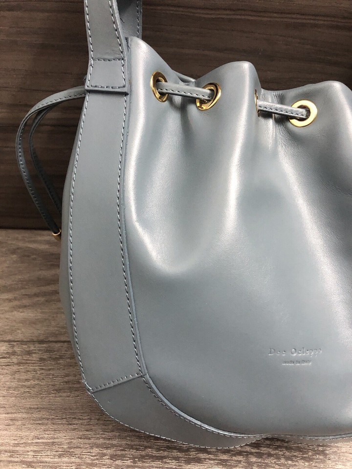 Dee Ocleppo Baralo Bucket Bag Shoulder Bag Sky Blue Leather Made In ...
