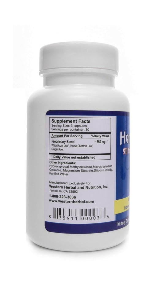 Western Herbal and Nutrition | Hem-Relief 911 for Hemorrhoids | 100% ...