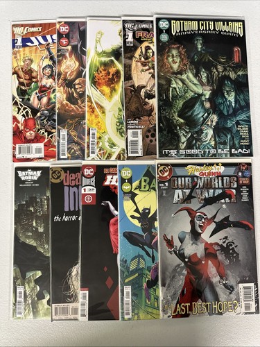 DC Comics #1 Issues Only Lot of 10 Comics Harley Quinn Justice League ...