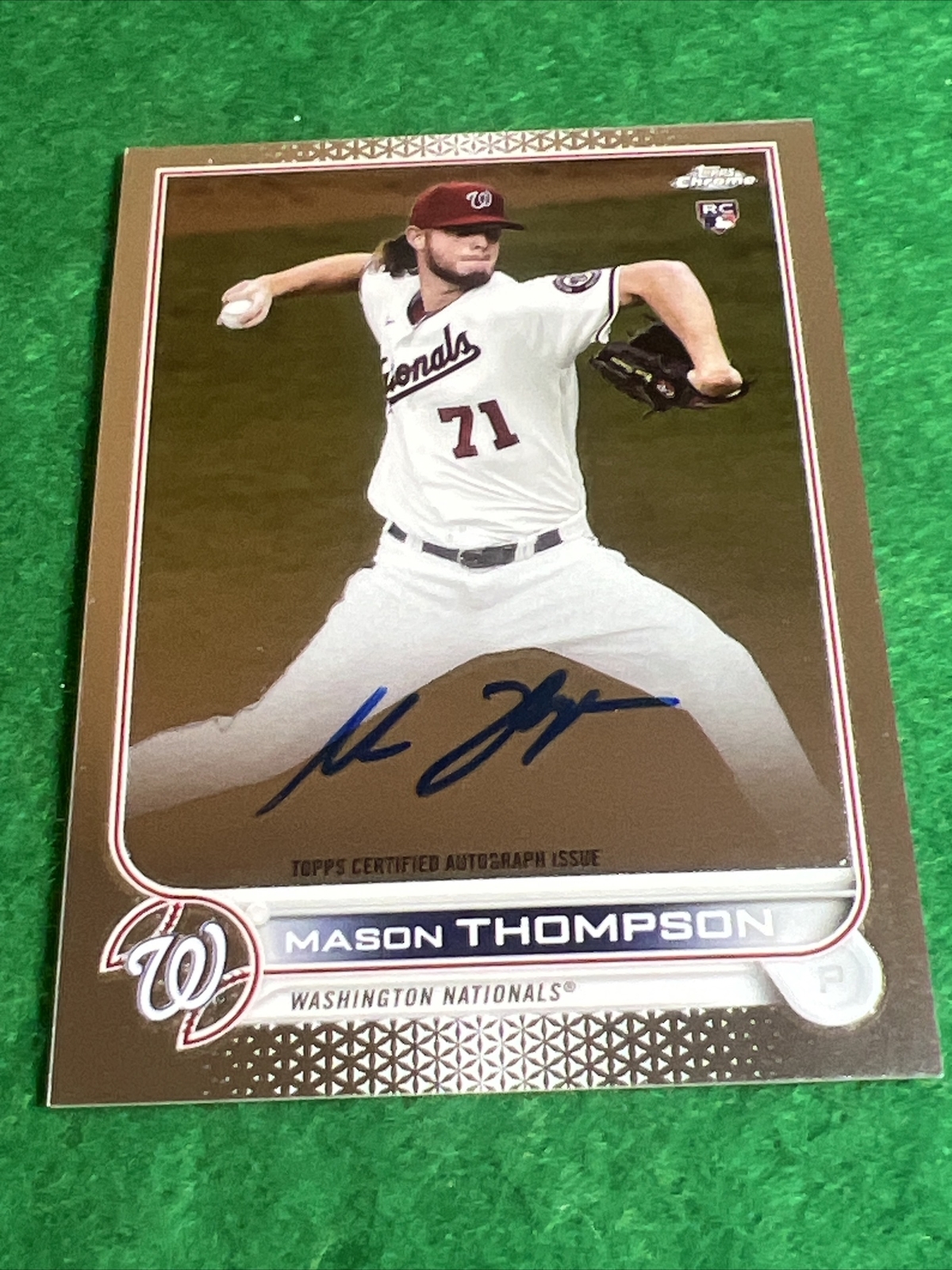2022 Topps Chrome - Rookie Autographs #RA-MT Mason Thompson (AU, RC ...