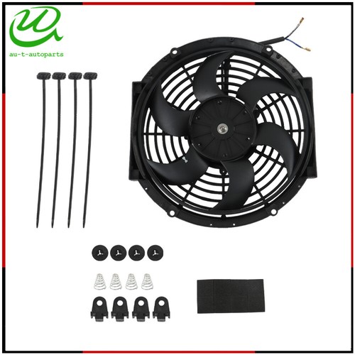 Universal 10 inch 12V volt Electric Cooling Fan Thermo Fan + Mounting ...