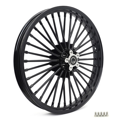 19" 19x2.5 Fat Spoke Front Wheel Rim for Harley Choppers Dyna Low Rider ...