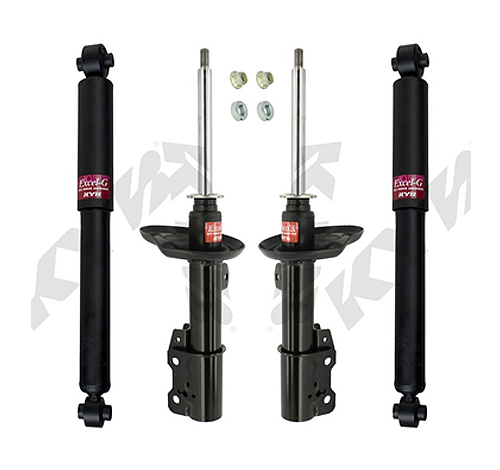 KYB 4 STRUTS SHOCKS STRUT Mounts Boots KIT for Hyundai Veloster 13 14 ...