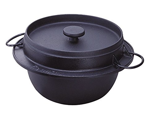 Iwachu Cast Iron Rice Pot 5-Go Enamel Processing IH compatible Nambu ...