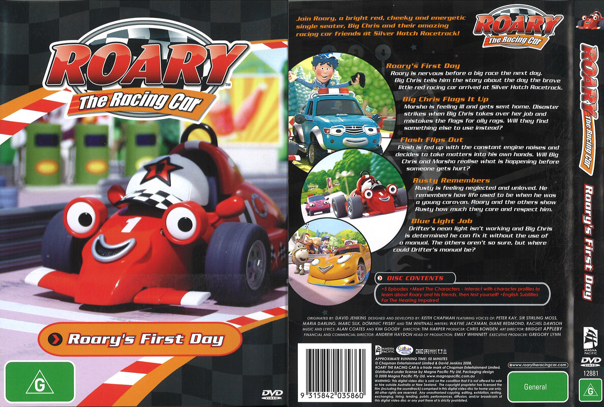 177D NEW SEALED DVD Region 4 ROARY TE RACING CAR ROARY S FIRST DAY ...