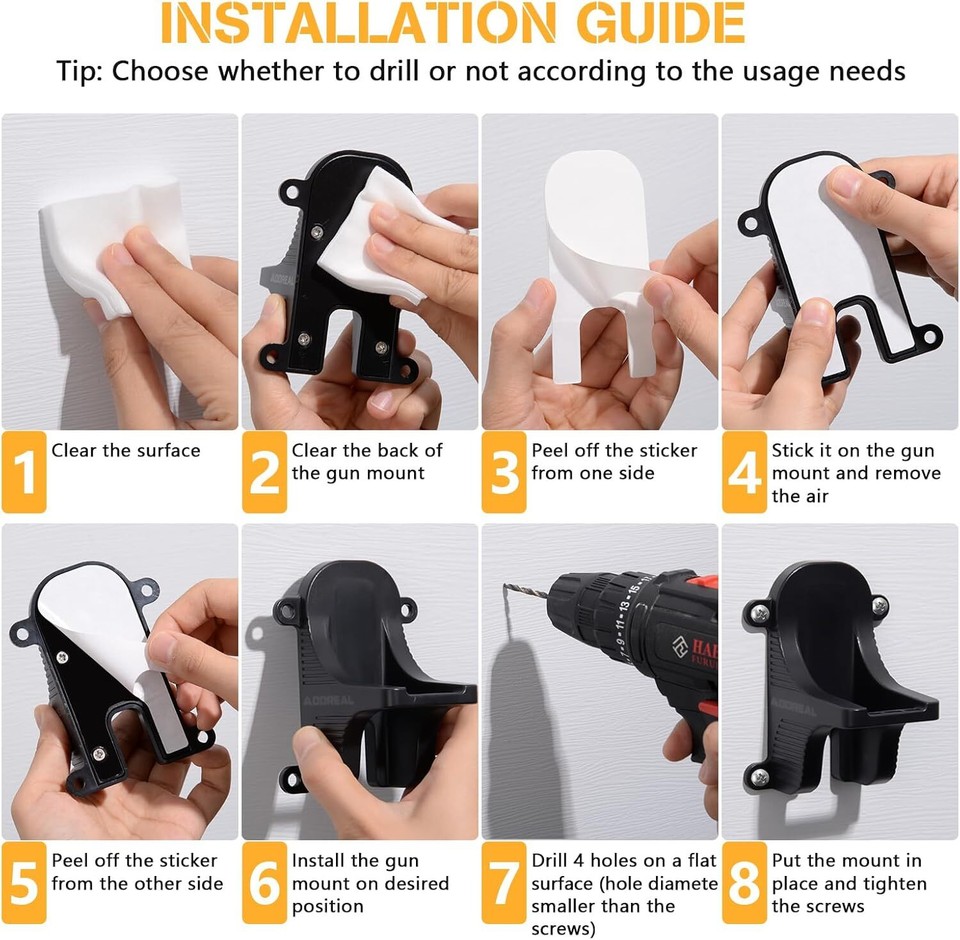 Magnetic Gun Mount Holder, Side Magazine Magnet Holster Concealed in ...