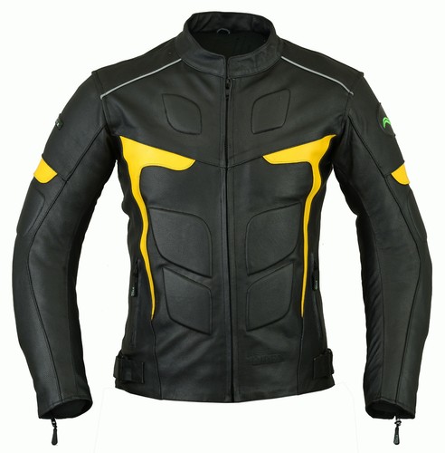 Mens RIDEX LJ-2Y Biker Motorbike Motorcycle Leather Jacket CE Armours ...