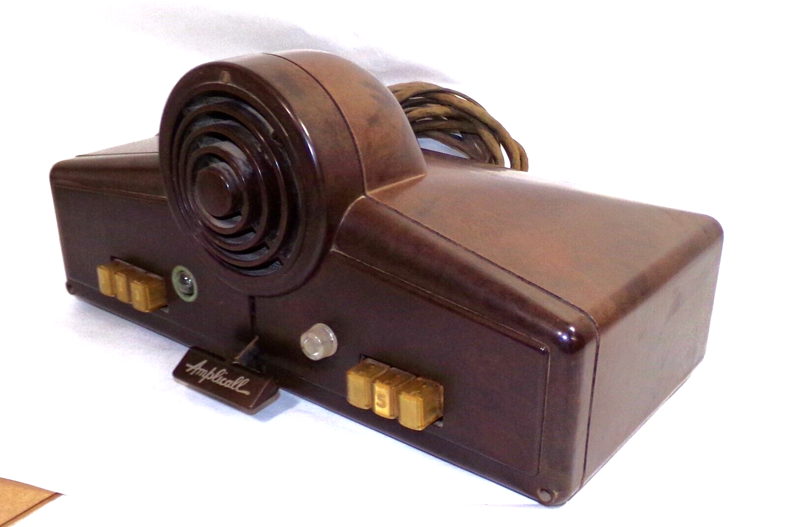 Vintage 1940s Art Deco Amplicall Desktop Office Intercom System Antique ...