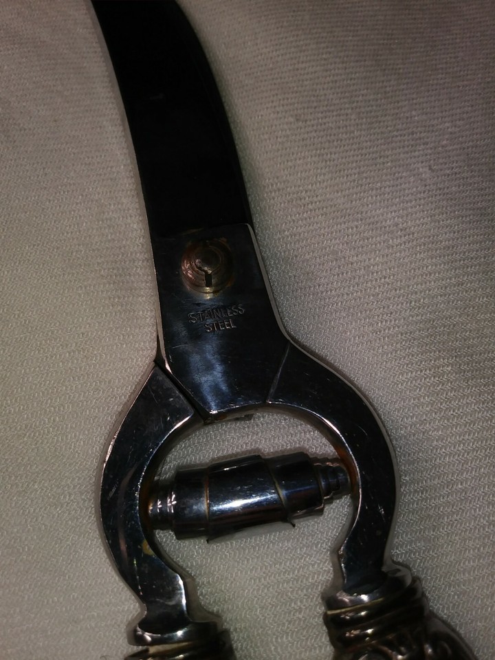 Vintage Sterling Silver Handles Kitchen Scissors Pruner Poultry Shears ...