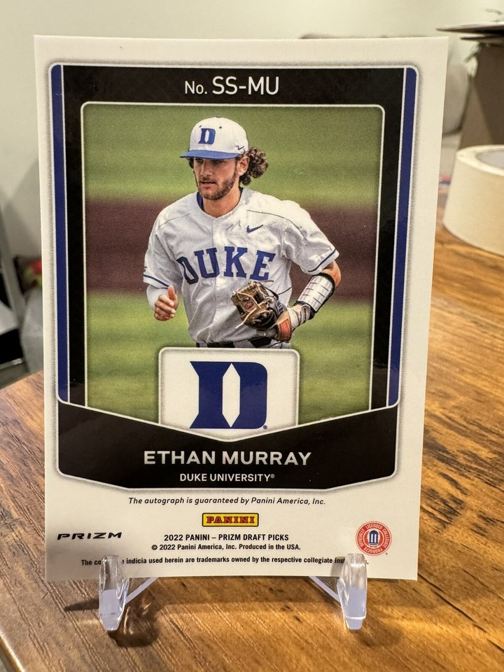 2022 Prizm Draft Picks Signing Sessions Silver Prospect Auto Ethan ...