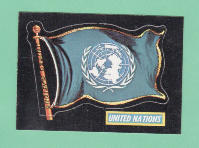1970 Topps Flags of the World United Nations Card # 77 Key Card Nrmnt ...