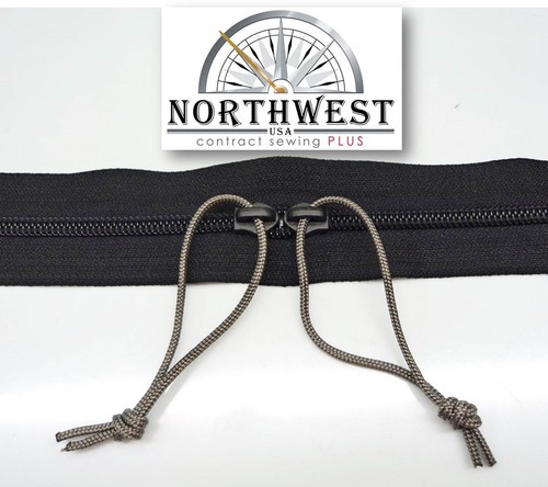 Genuine YKK Nylon Coil ZIPPER Tape # 5 Black 20 Yards With 40 Matte ...