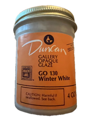 Duncan Ceramic Glaze Winter White Opaque GO 130 | eBay