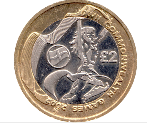 2002 £2 Two Pounds Coin Commonwealth Games England Wales Scotland N ...