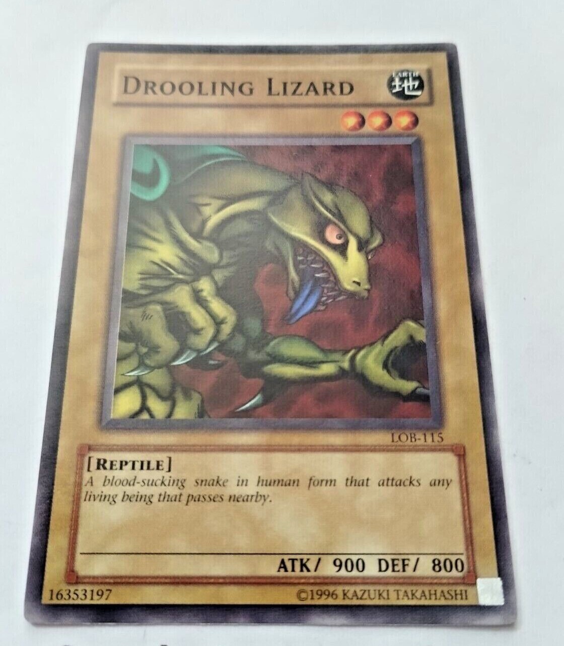 Yu-Gi-Oh! TCG Drooling Lizard Legend of Blue Eyes White Dragon LOB-115 ...