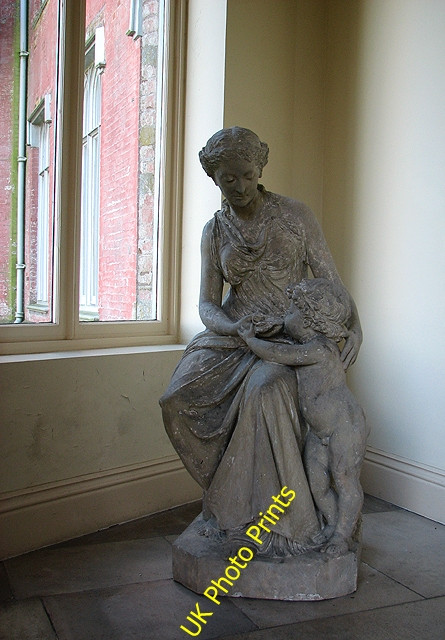 Photo 6x4 Charity in the foyer Ketteringham This is the plaster ...