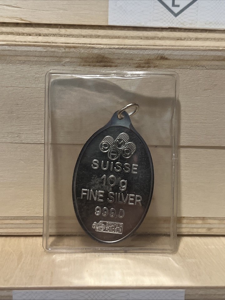 Pamp Suisse Lady Fortuna Oval Pendant 10 Gram .999 Silver Round | eBay