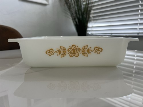 Vintage Pyrex #922 Butterfly Gold Square Baking Dish 8"x8"x2" | eBay