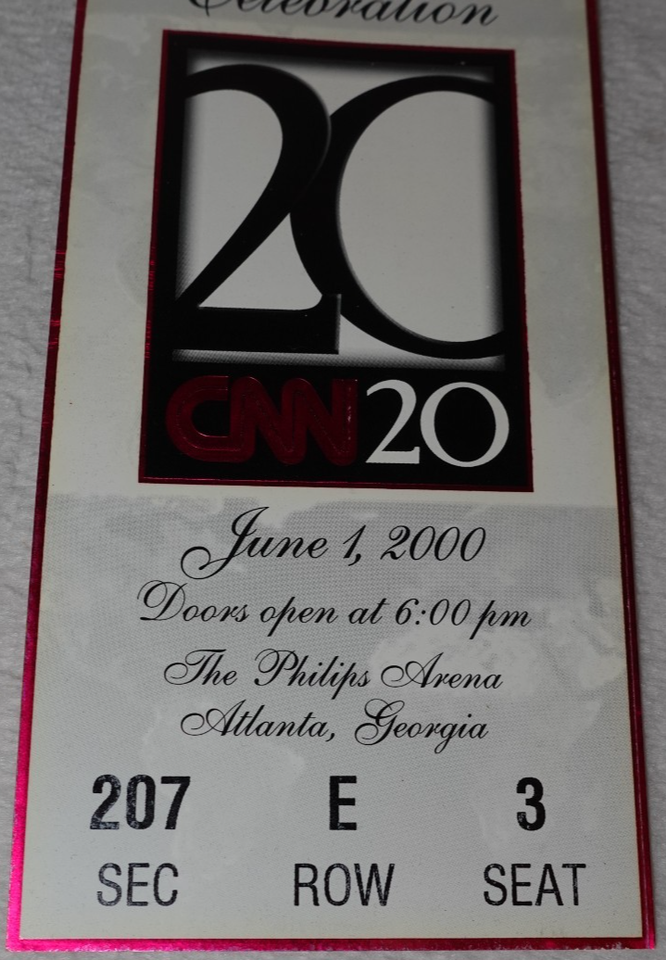 CNN 20th Anniversary Celebration 2000 Atlanta Philips Arena Original ...
