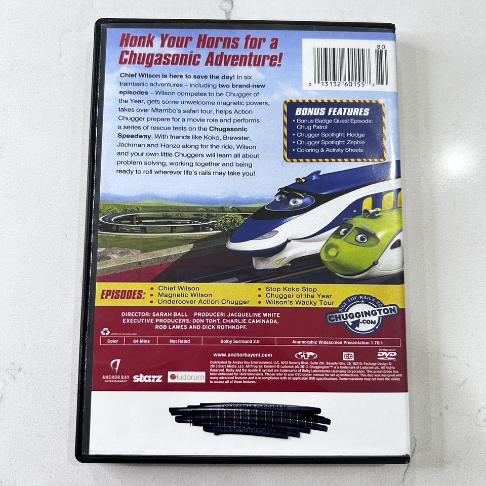 Chuggington Chief Wilson DVD Animated Train Series Leadership Adventure ...