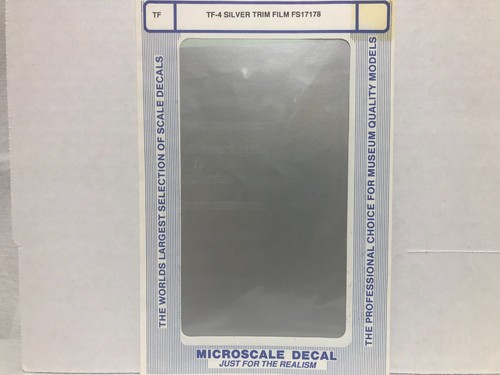 N Scale Microscale Decals TF-4 Silver Trim Film FS17178 | eBay