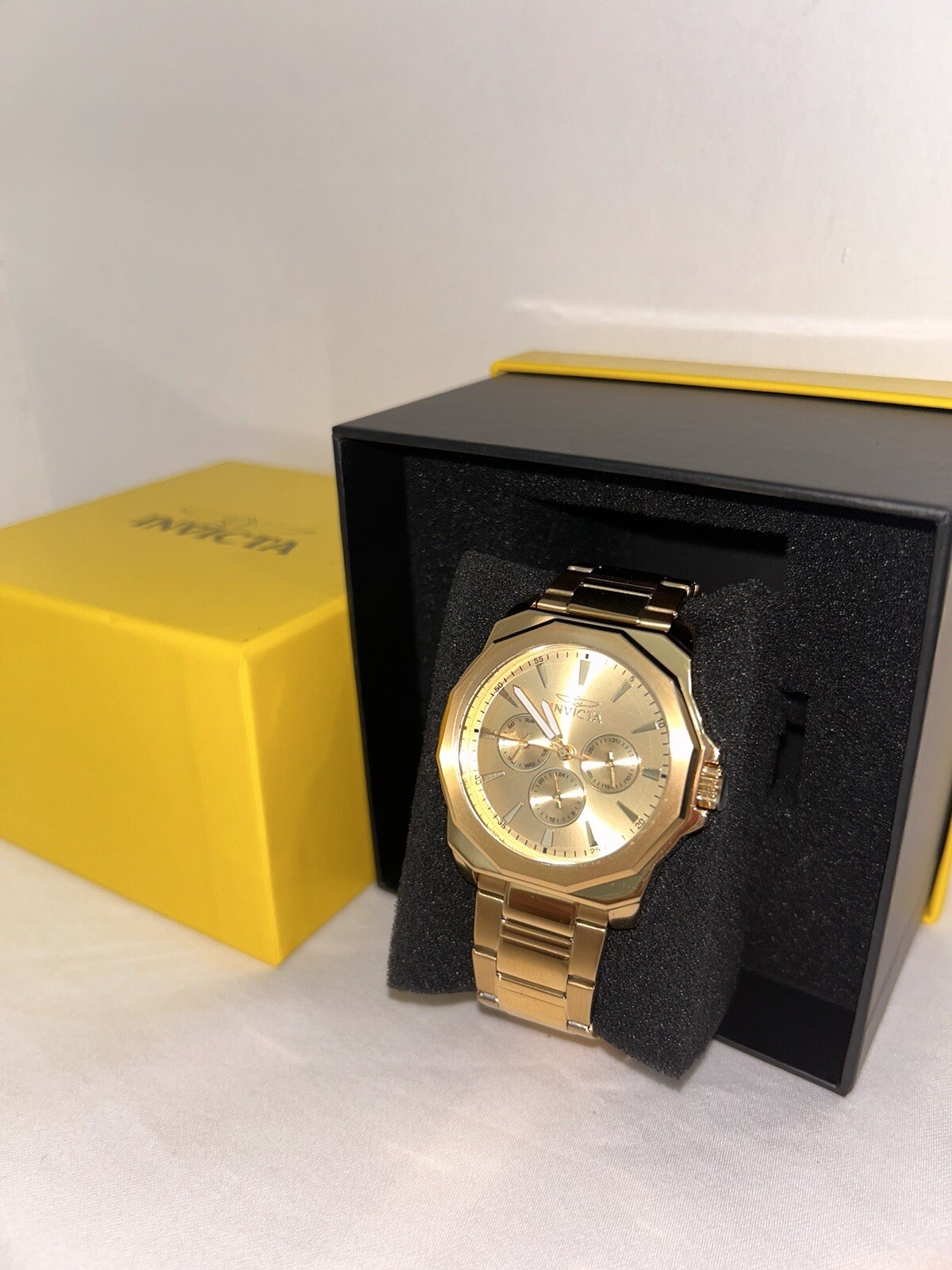 Invicta Speedway Men's Watch - 42mm, Gold 46855 NEW | eBay