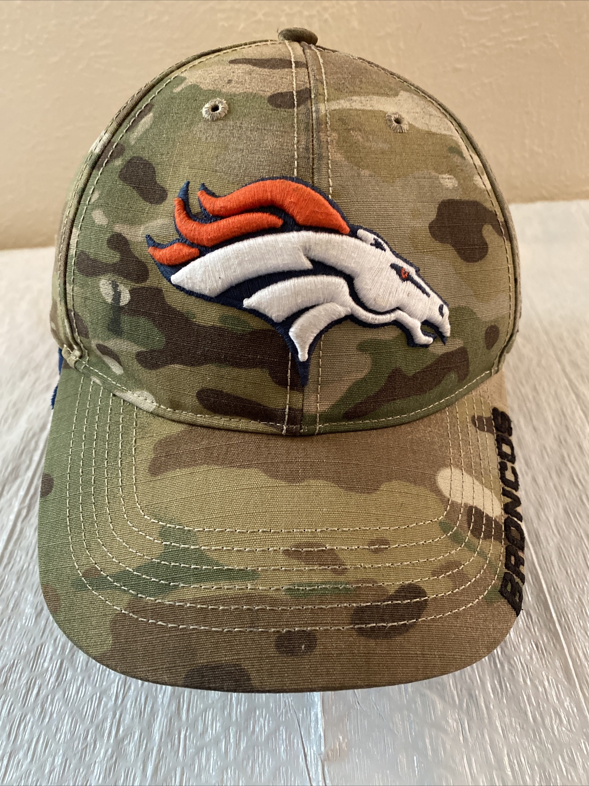 47’ Broncos Baseball Cap Ball Hat Camo Washed Men/H148 | eBay