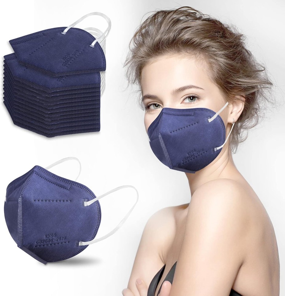 10/50/100 Pcs BLUE KN95 Protective Face Mask BFE ≤ 95% Disposable KN95 ...