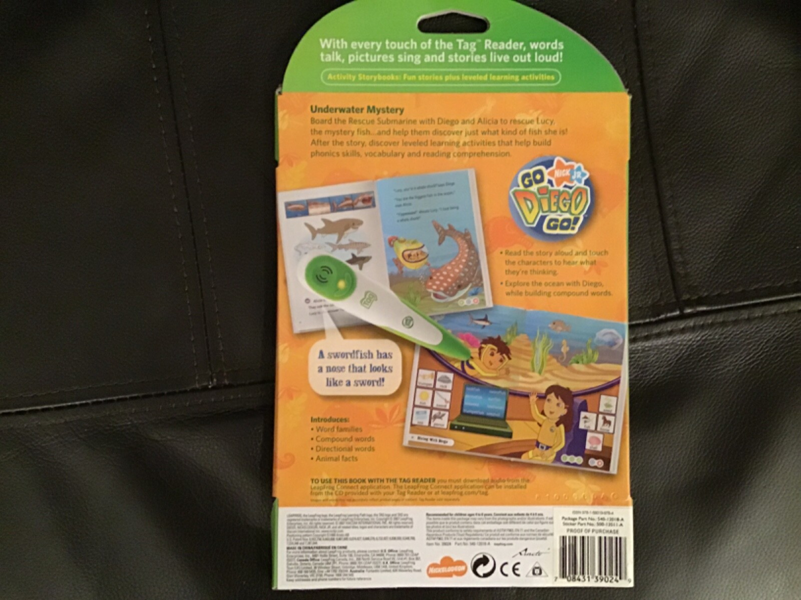 Leapfrog tag nick go Diego go underwater mystery story book brand new ...