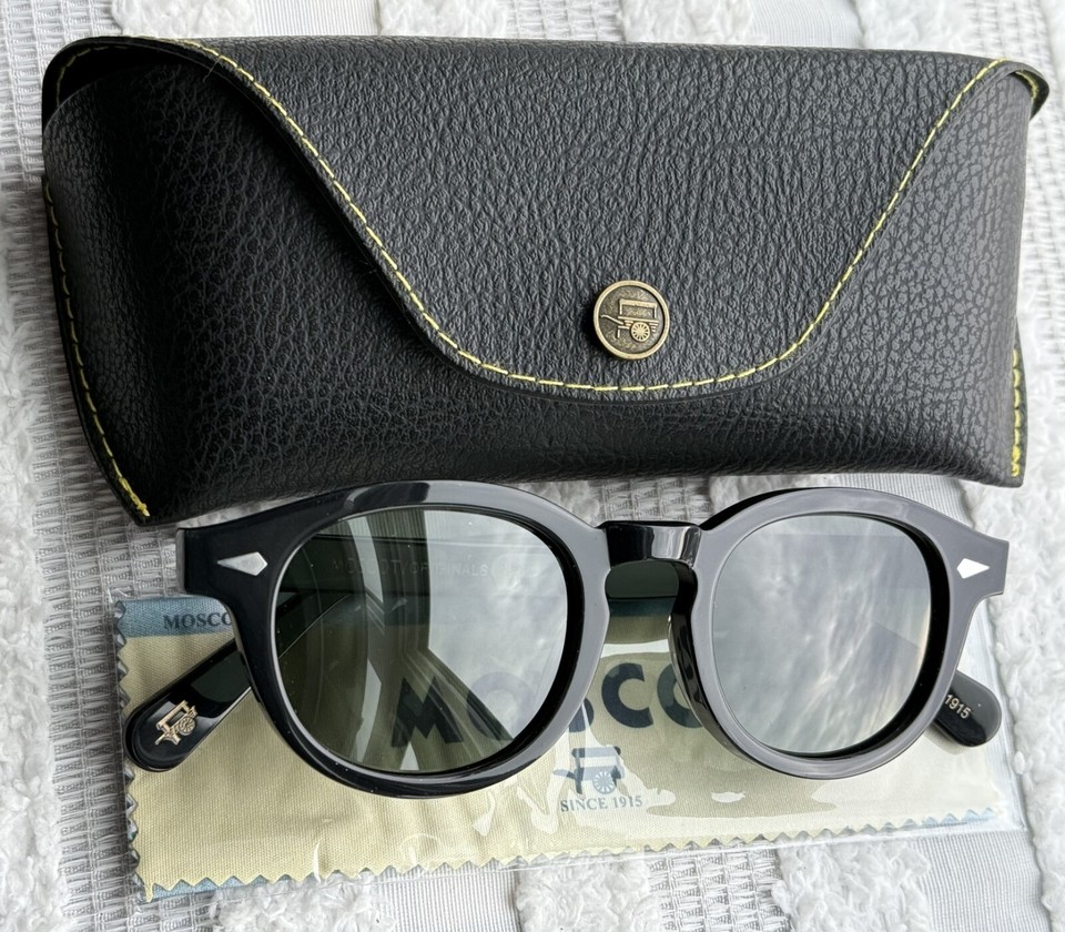 New Gift Set - Moscot Lemtosh Black Frame + Grey Polarized Lens ...